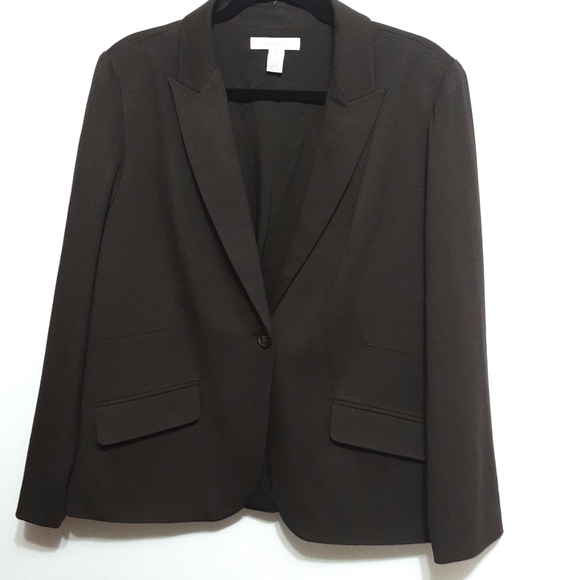 Chico's | Jackets & Coats | Chicos Women 2 Career Brown Suit Jacket ...